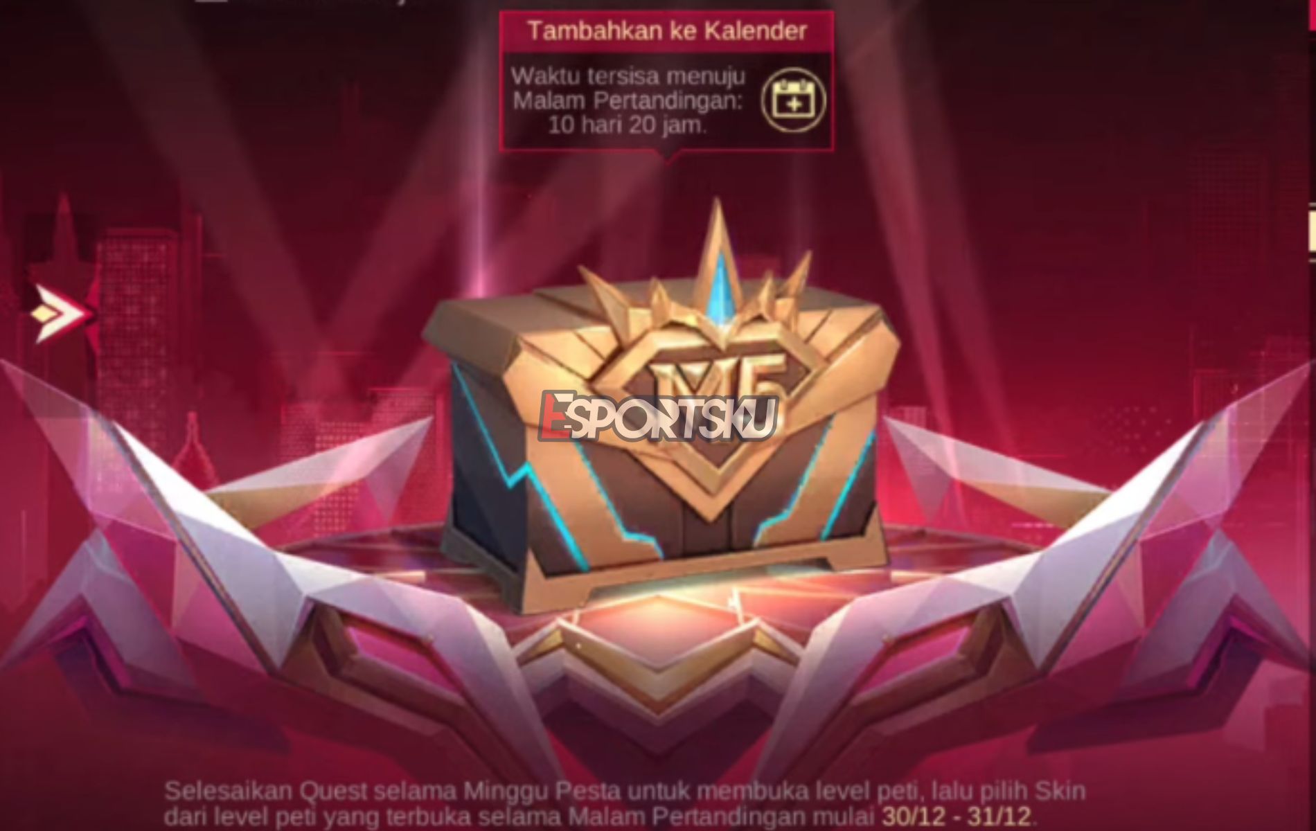 Berapa Poin Quest Gratisan M5 Battle Night Chest Mobile Legends (ML ...