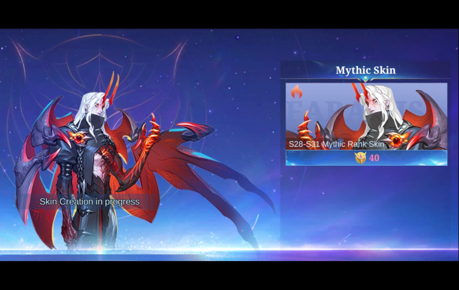 How much is the Coin Skin Mythic Faramis Infernal Magister Mobile ...