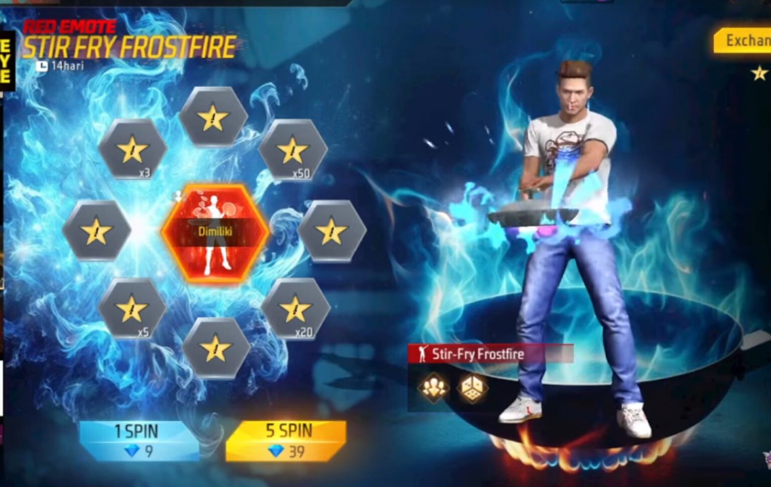 Butuh Berapa Draw Dapat Emote Stir Fry Frostfire Free Fire (FF ...