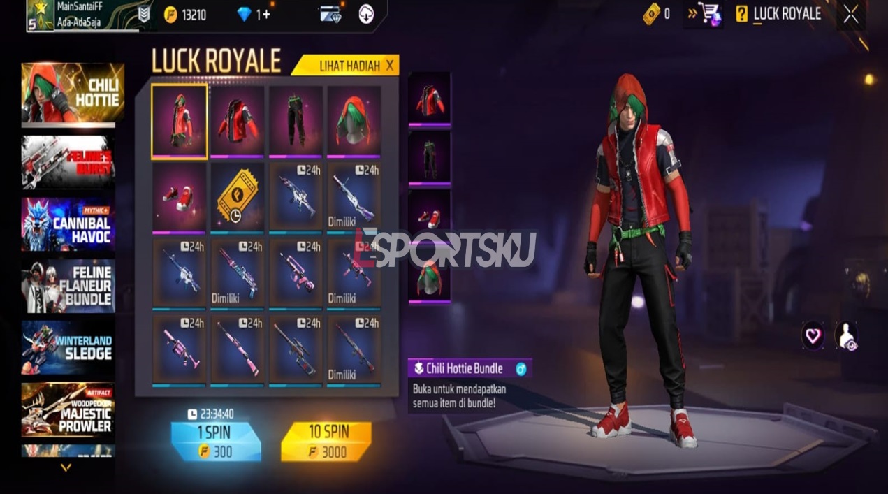 5 Cara Dapatkan Bundle Chili Hottie Free Fire (FF) – Esportsku
