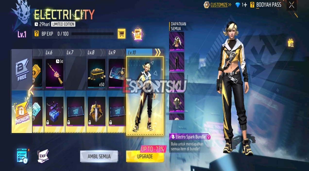 Cara Dapatkan Bundle Electro Spark Free Fire (FF) – Esportsku