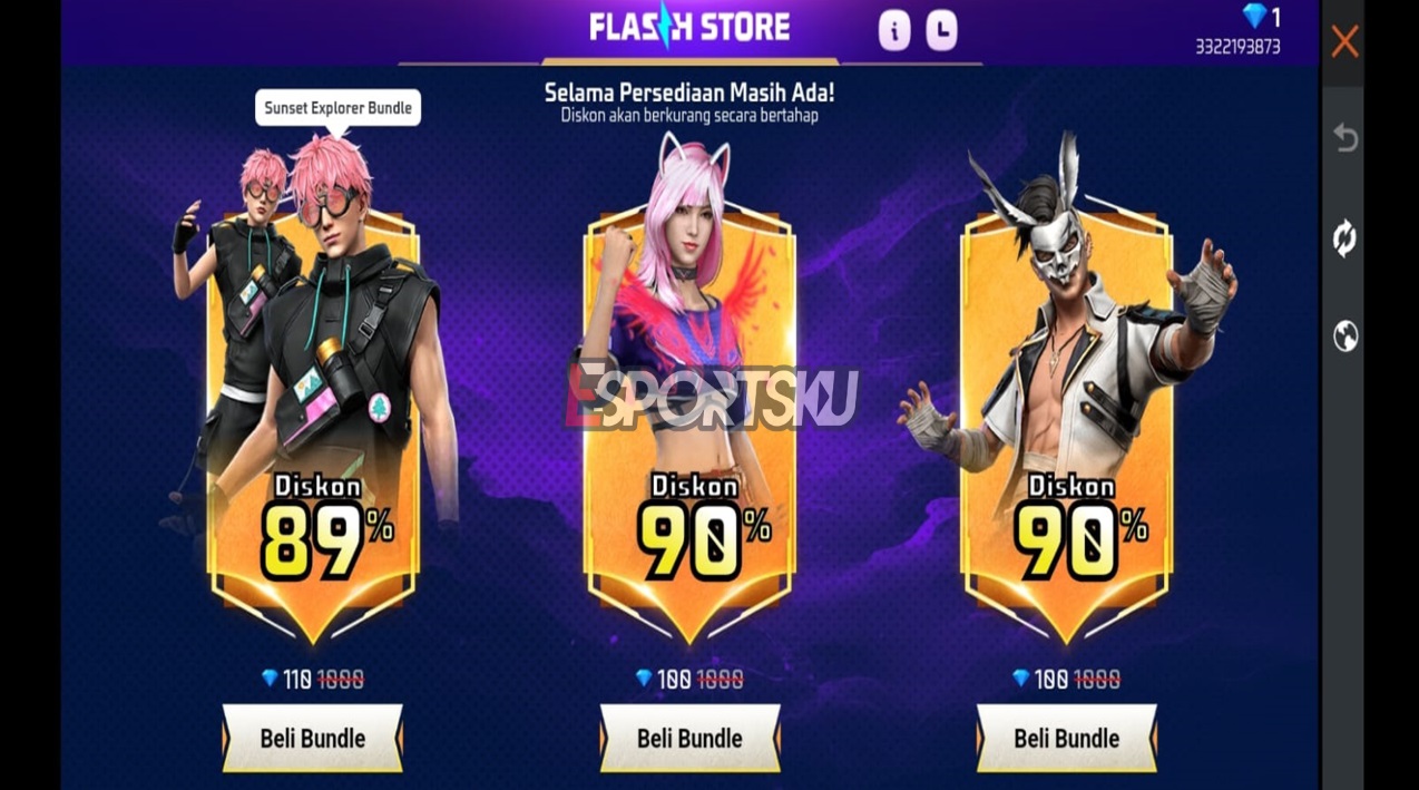 5 Cara Dapatkan Bundle Sunset Explorer Free Fire (FF) – Esportsku