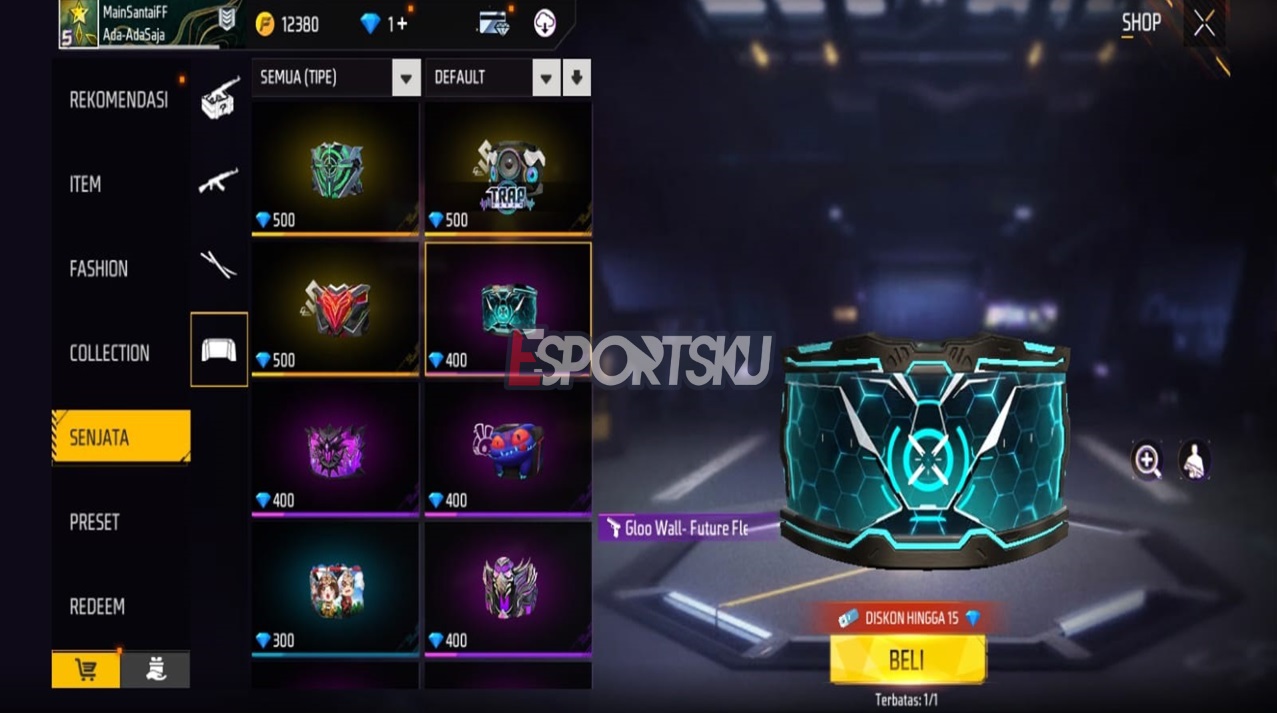 Cara Dapatkan Gloo Wall Future Flex Free Fire (FF) – Esportsku