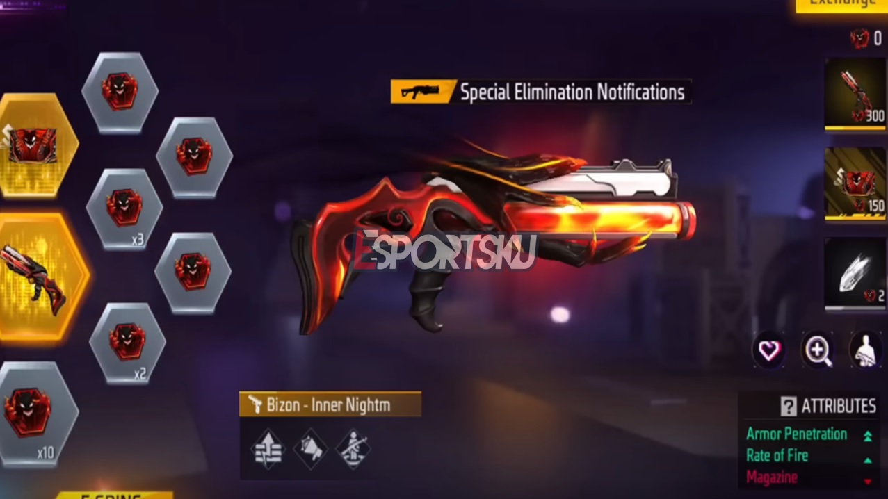 Berapa Diamond Skin Bizon Inner Nightmare Mythic Free Fire (FF ...