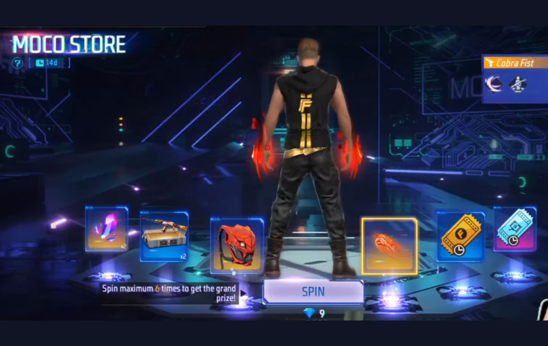 Cobra Fist Skin Event which will be released again on Free Fire (FF ...