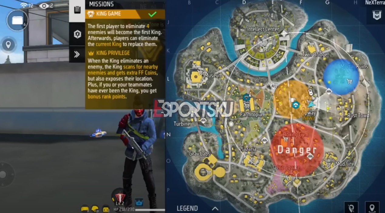 King Privilege Mission OB43 Free Fire (FF), Keuntungan Awal Bertempur ...