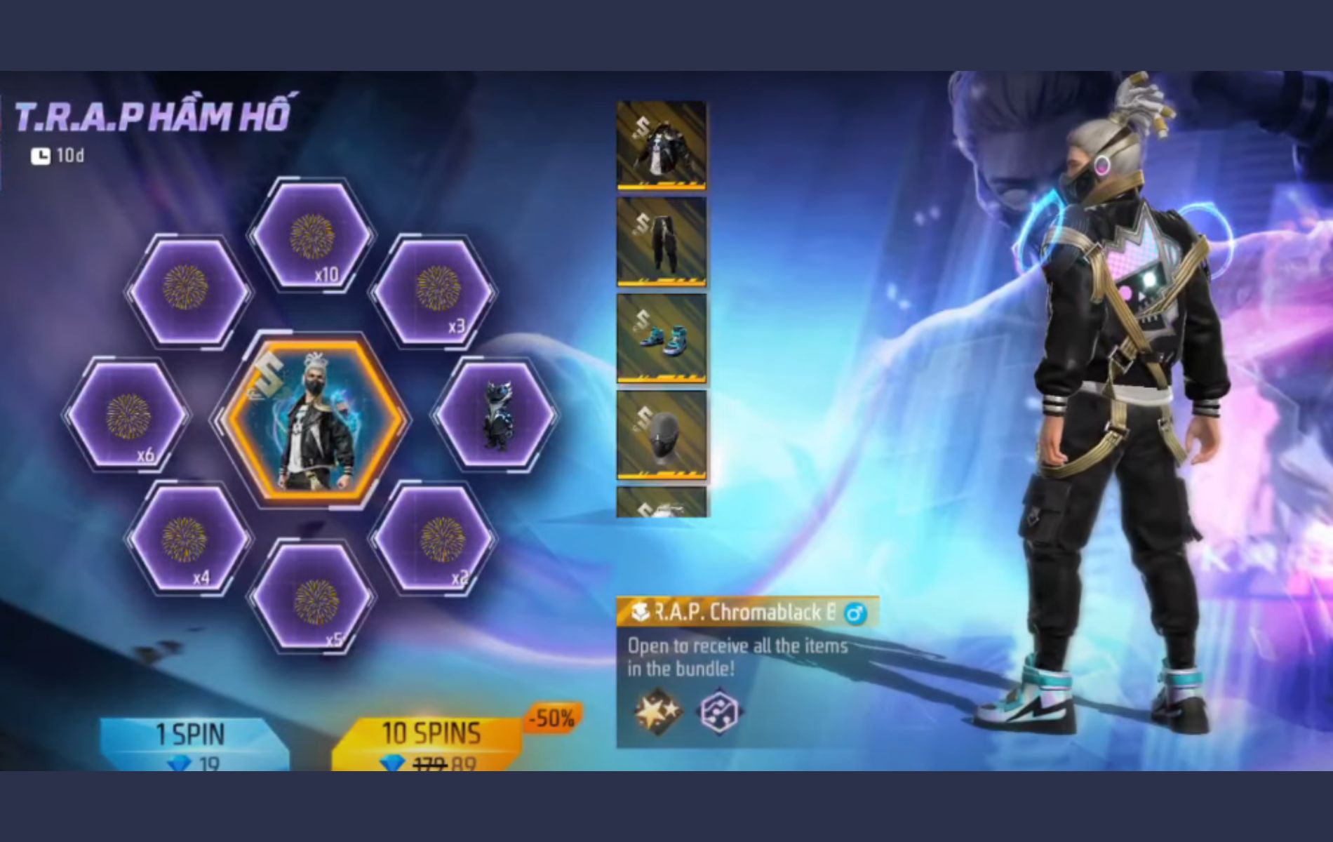 Leaks Event Bundle Trap Chromablack Free Fire (FF) - Esports