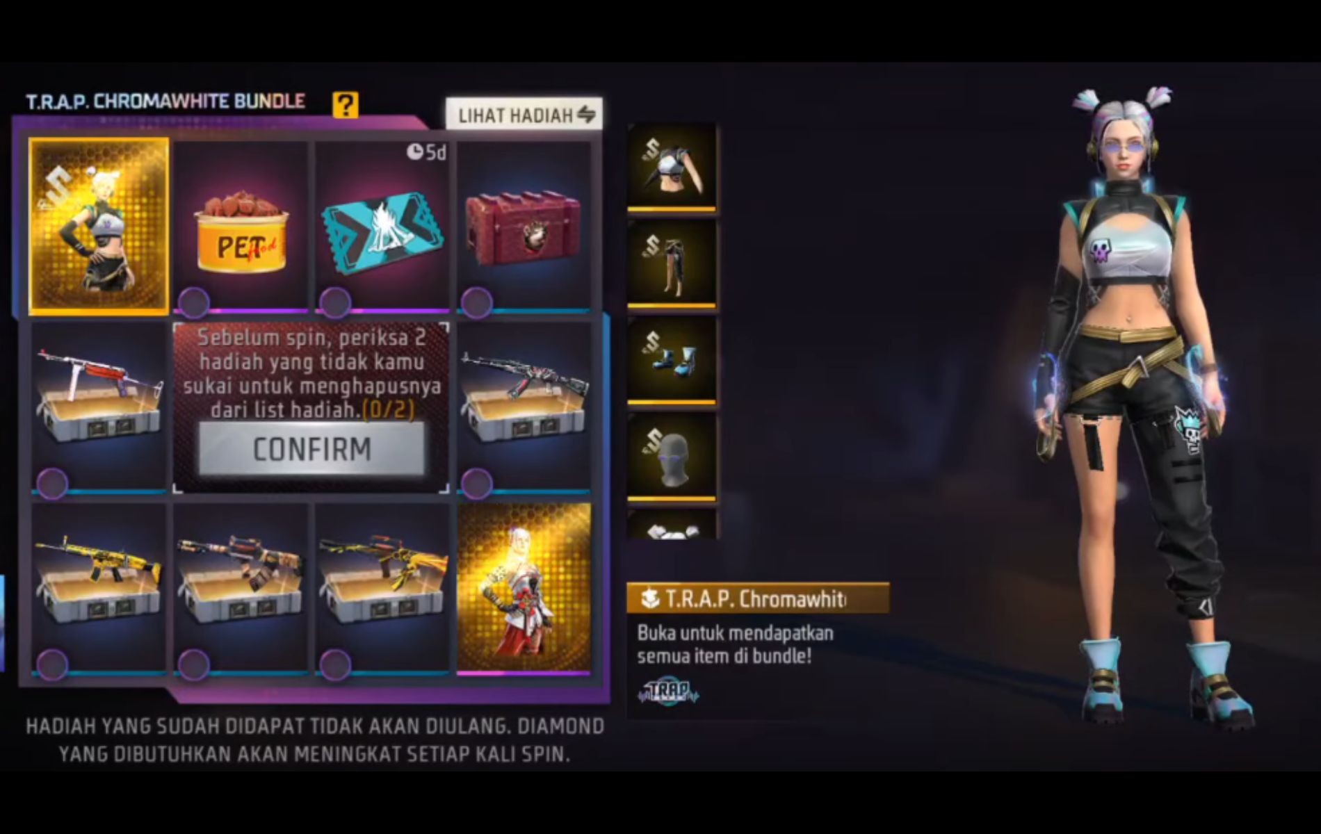 Chromawhite Bundle Trap Event Comes Again to Free Fire (FF) - Esports