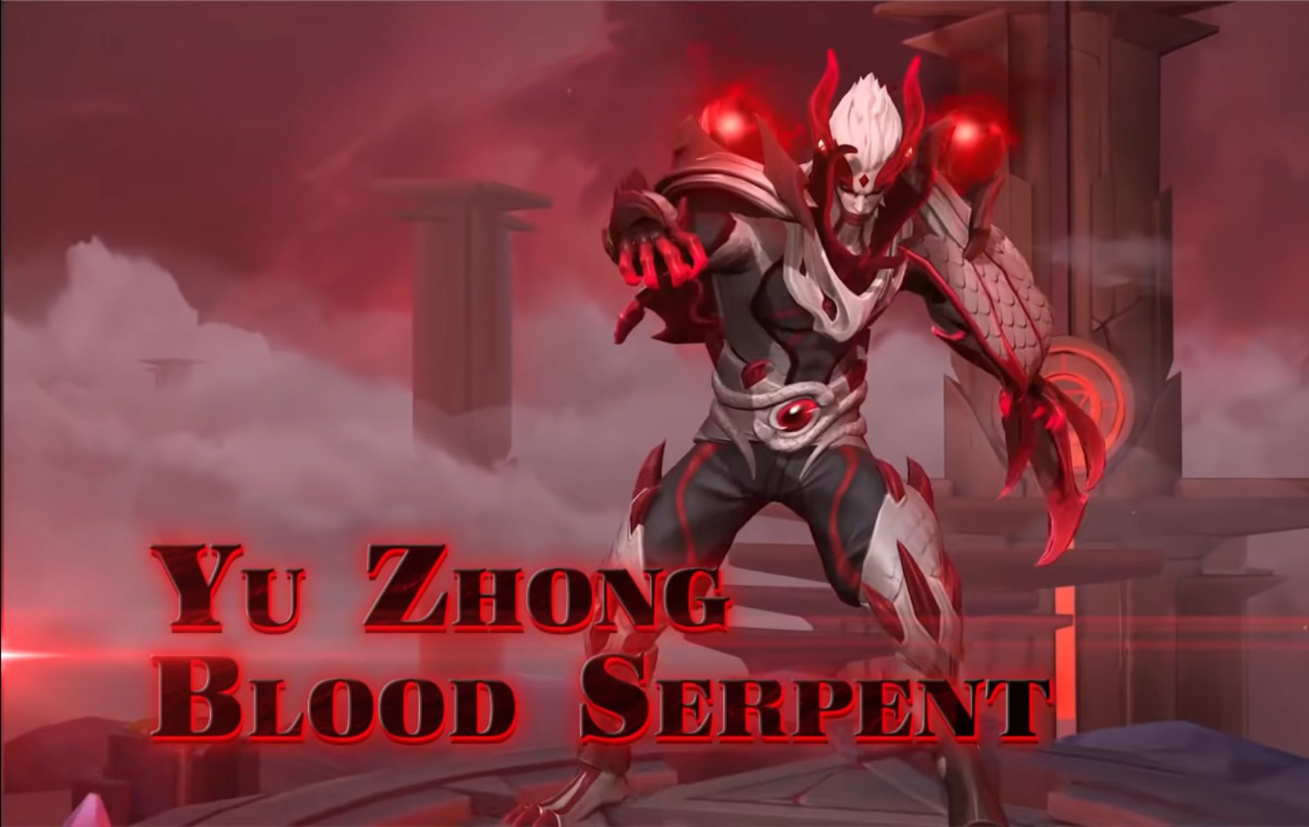 Tampilan Skin Collector Yu Zhong Blood Serpent Mobile Legends (ML ...