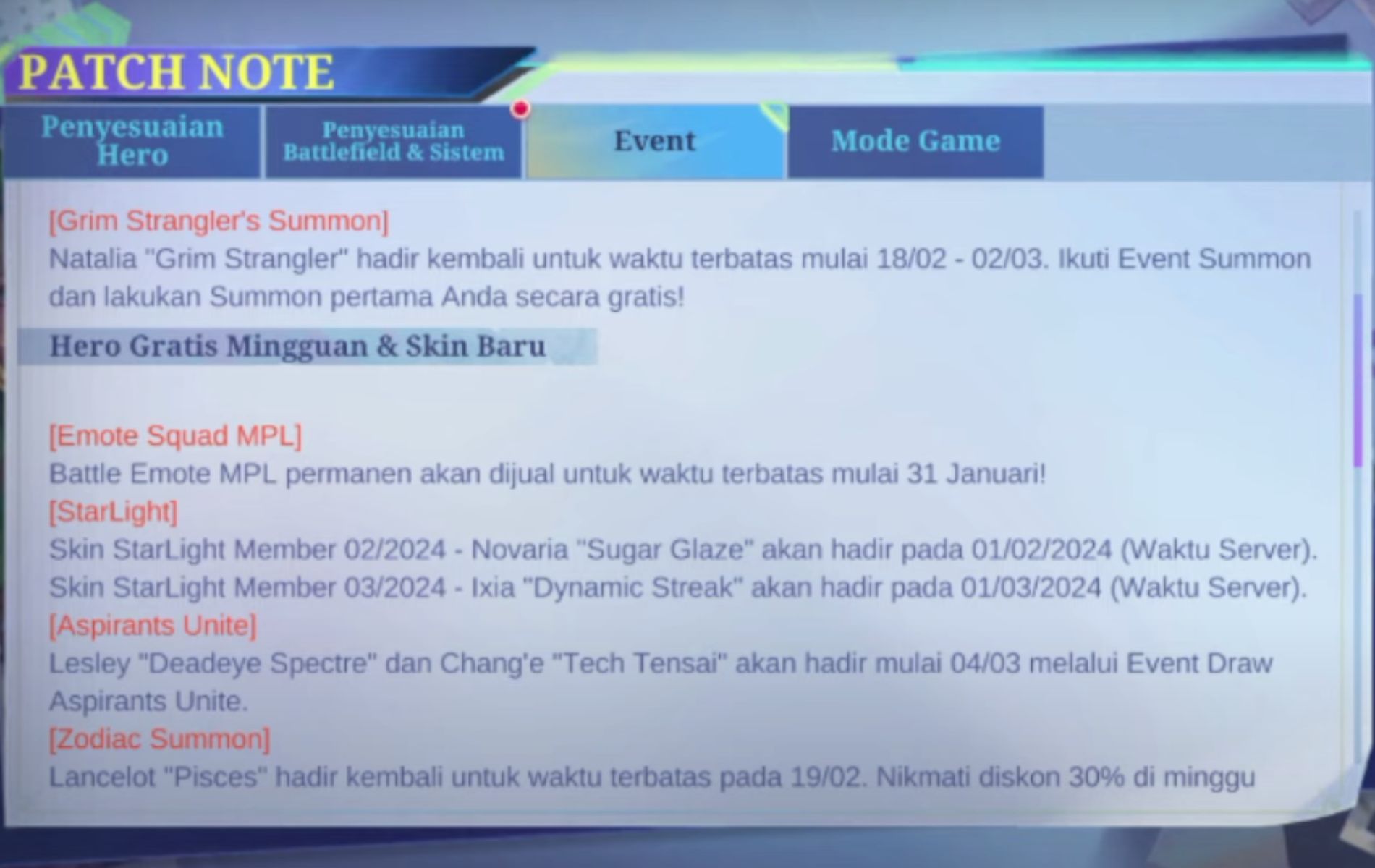 Event Emote MPL Permanen Di Mobile Legends (ML) – Esportsku