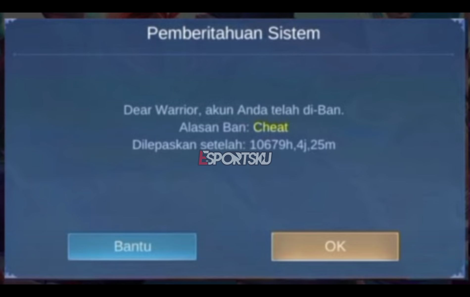 Ban 30 Tahun Akun Mobile Legends (ML), Jangan Lakukan Ini! – Esportsku