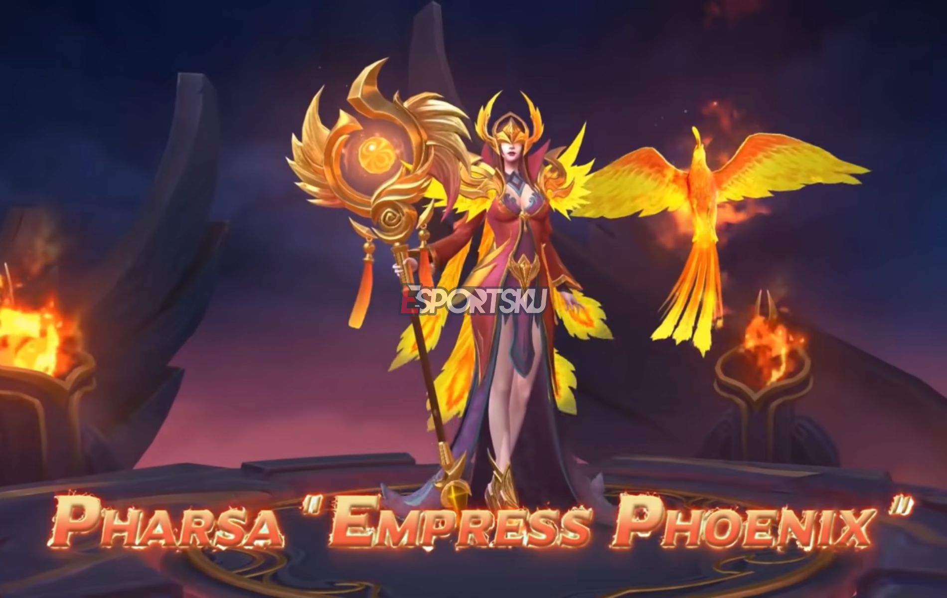 Tampilan Skin Collector Pharsa Empress Phoenix Mobile Legends (ML ...
