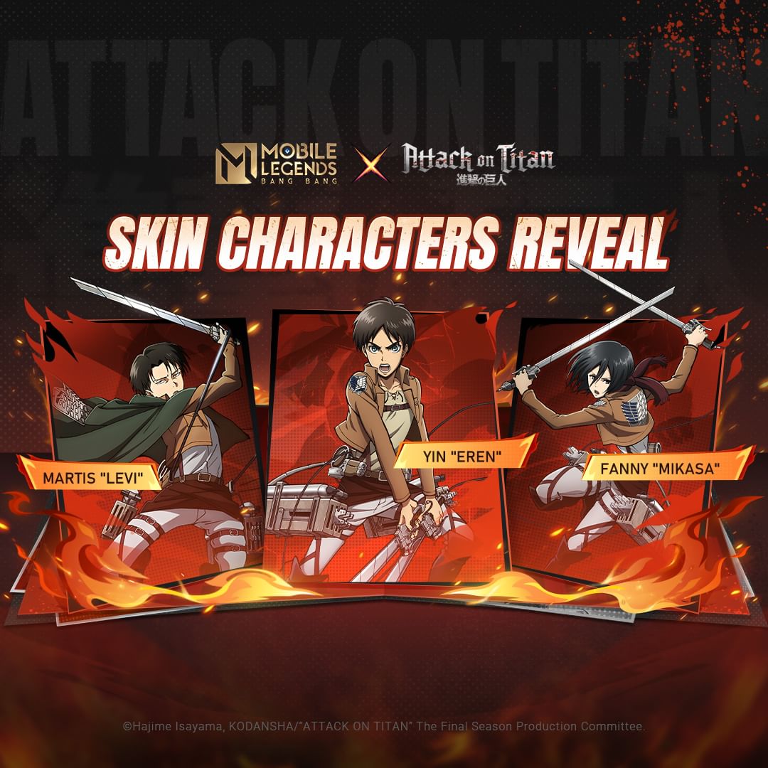 Skin Baru Mobile Legends x Attack On Titan Resmi Dirilis, Apa Saja ...