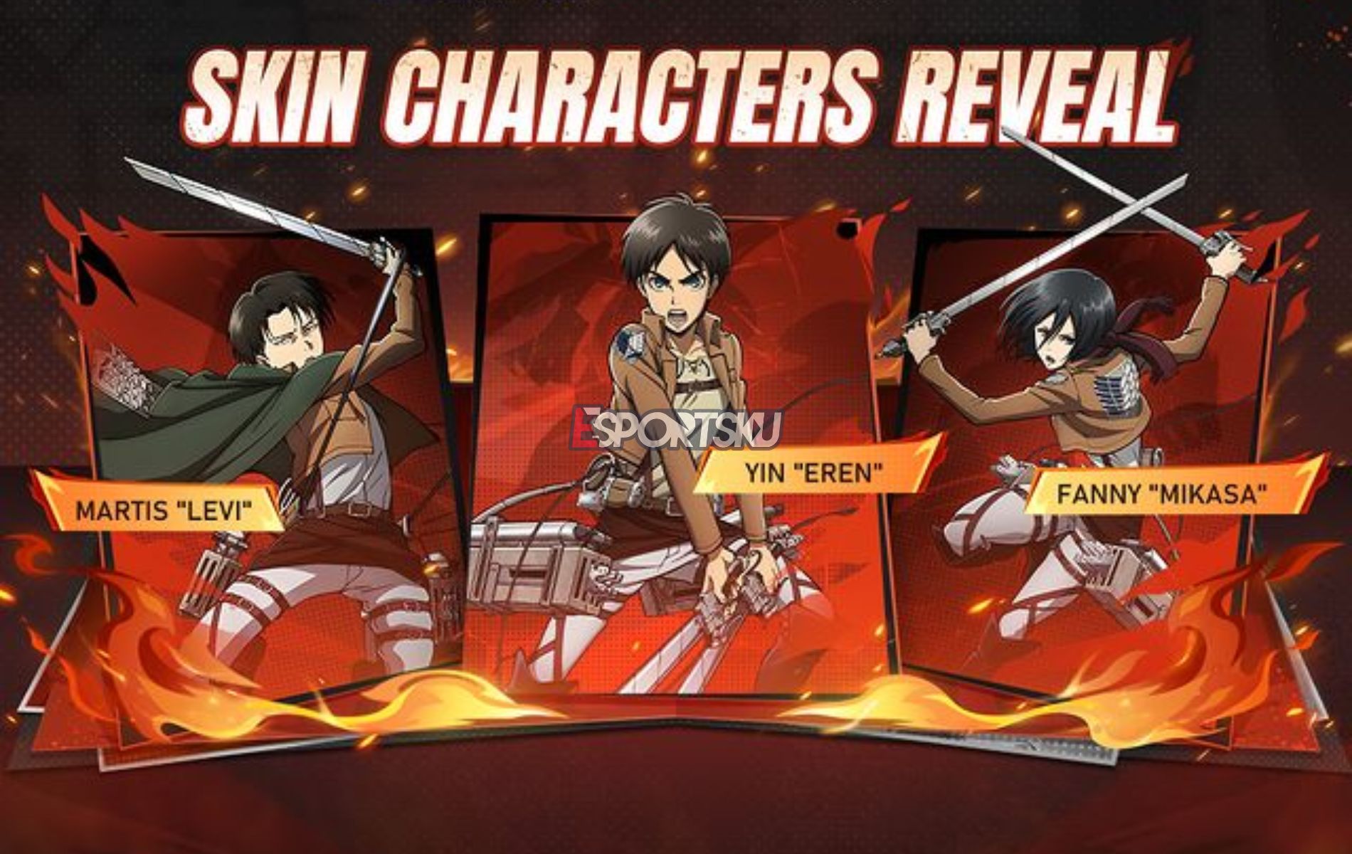 Harga Skin Attack on Titan Mobile Legends (ML) – Esportsku