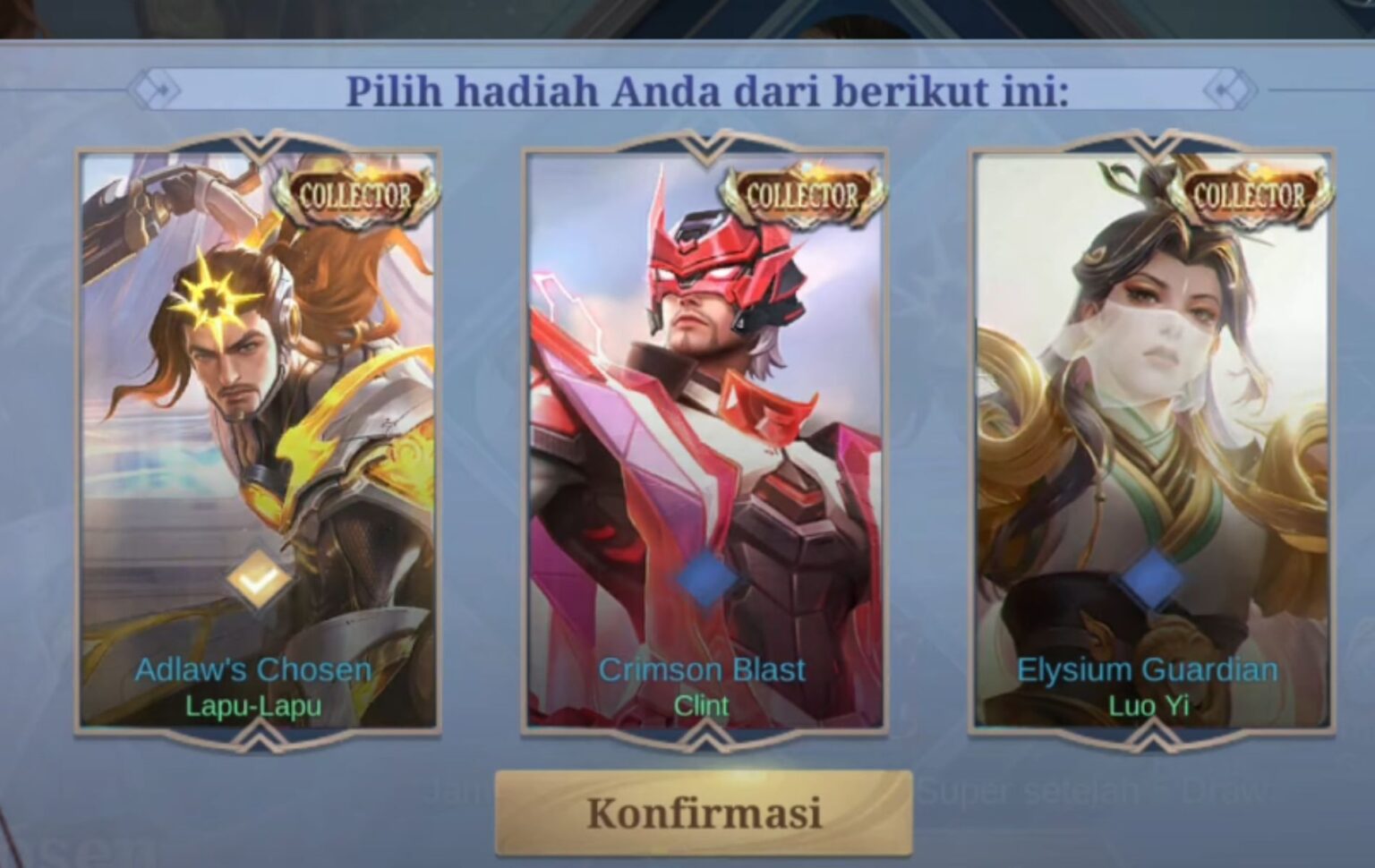 Skin Collector Januari 2024 Mobile Legends (ML) – Esportsku
