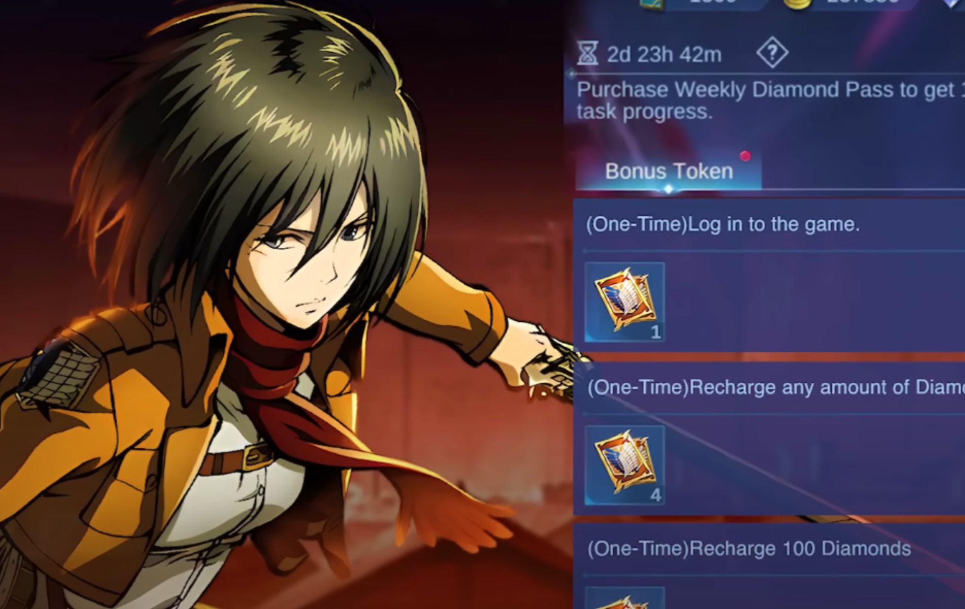 How to Claim 30 Free Draw Tokens for Attack on Titan Mobile Legends (ML ...