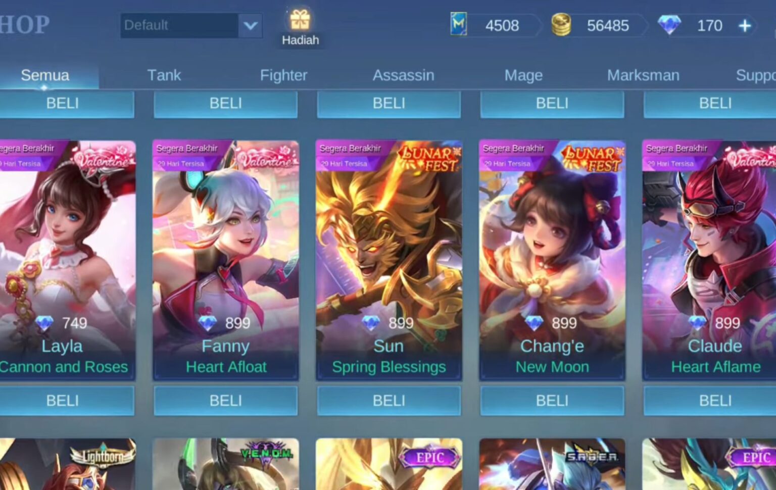 Tanggal Rilis Skin Valentine & Lunar Fest 2024 Mobile Legends (ML) – Laman 3 dari 4 – Esportsku