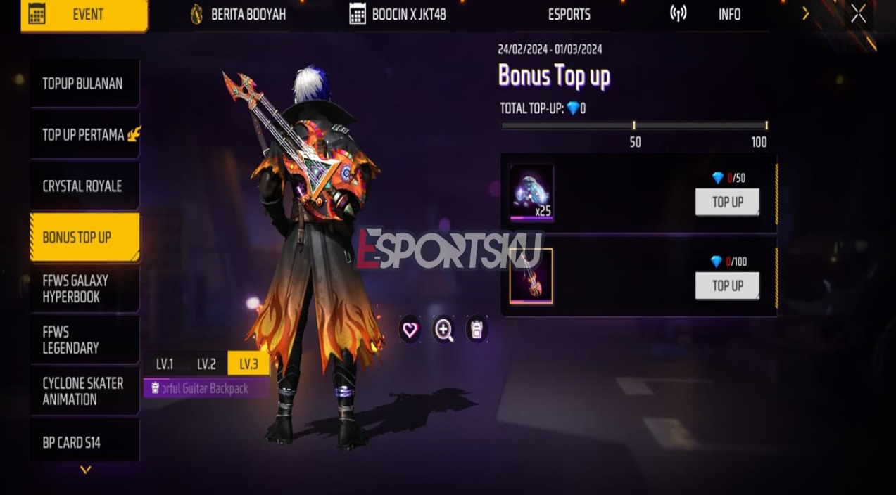 5 Cara Dapatkan Backpack Colorful Guitar Free Fire (FF) – Esportsku