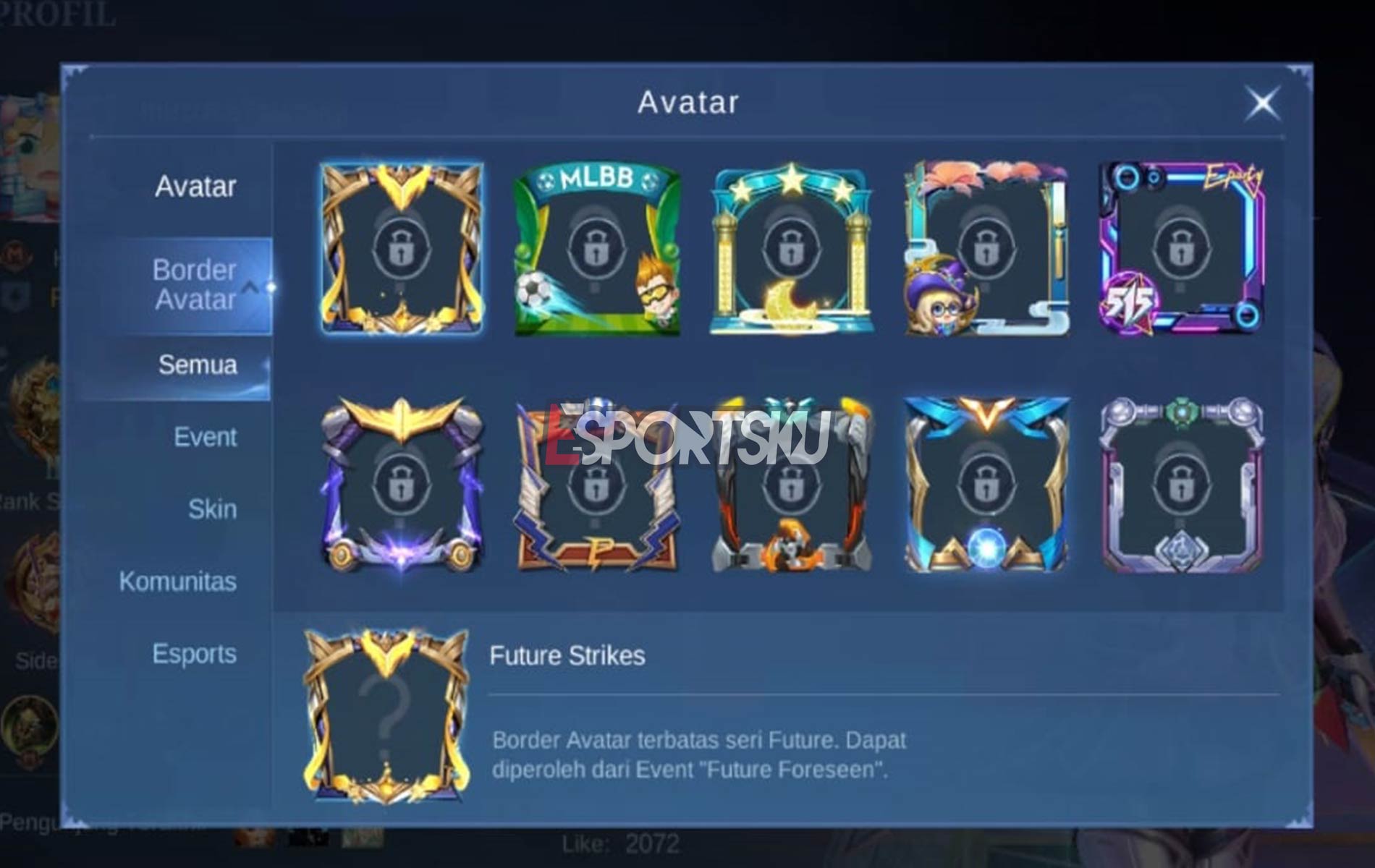 5 Cara Dapatkan Border Avatar Future Strikes Mobile Legends (ML ...