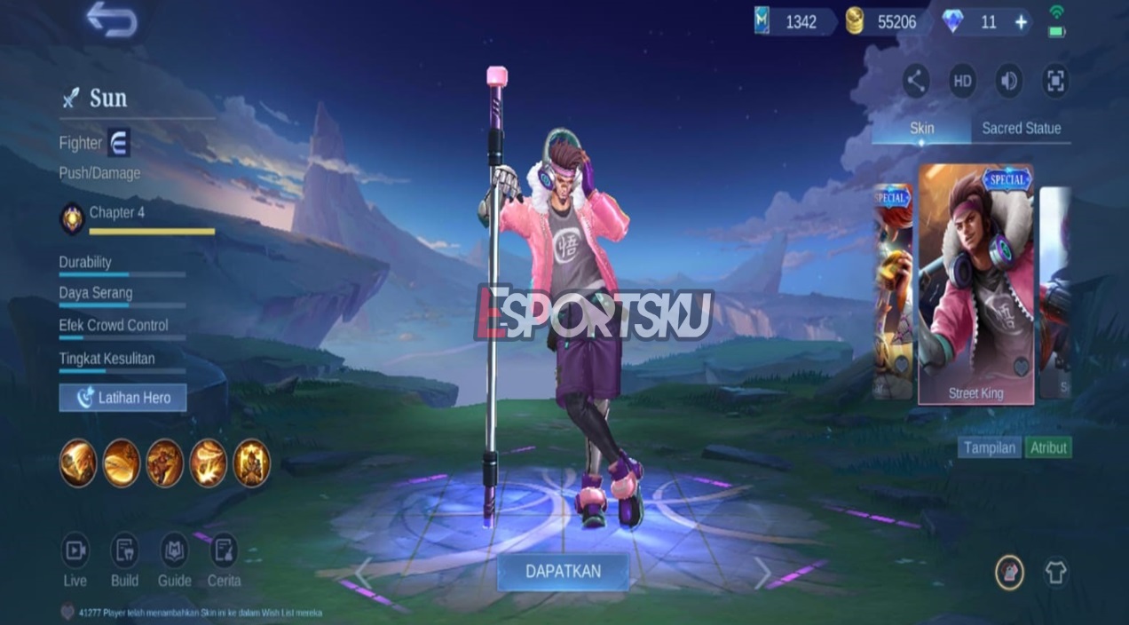 5 Cara Dapatkan Painted Skin Sun Street King Mobile Legends (ML ...