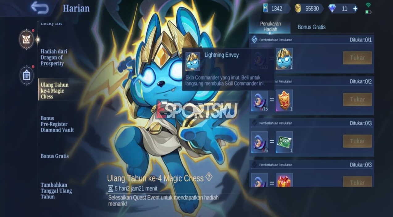 5 Cara Dapatkan Skin Commander Lightning Envoy Mobile Legends (ML ...