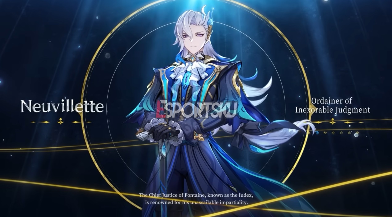 Detail Skill Neuvillette Genshin Impact, Hakim Tertinggi Fontaine ...