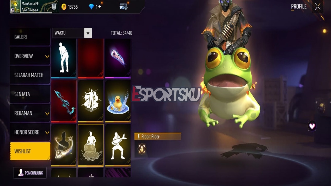 Kapan Rilis Emote Ribbit Rider di Free Fire (FF)? – Esportsku