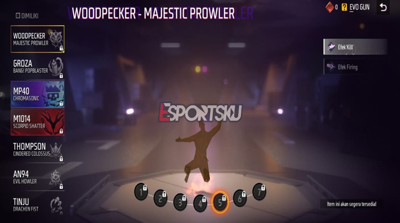 7 Level Evolution Gun Woodpecker FF, Majestic Prowler Free Fire ...