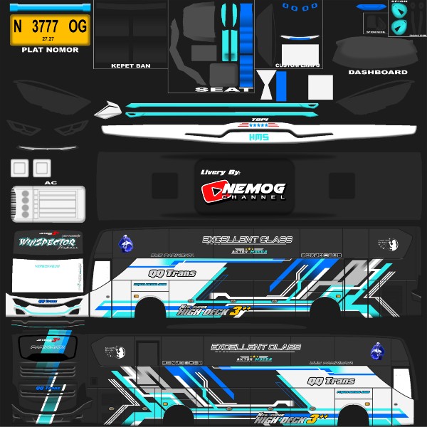 11+ Livery BUSSID QQ Trans Winspector, Cek Disini! – Esportsku