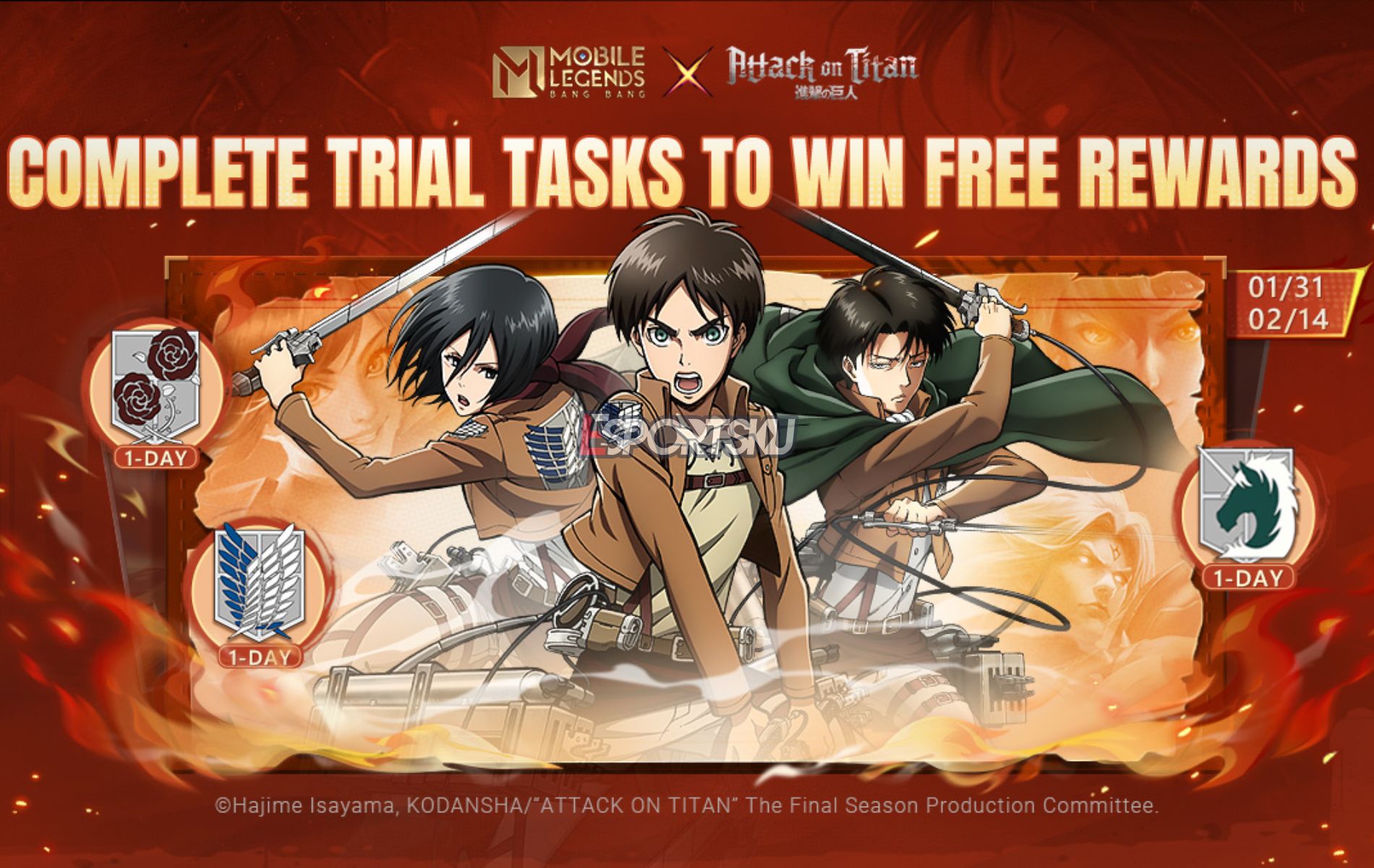 Kunci Jawaban Attack on Titan MLBB, Skin Mobile Legends (ML) Cepat ...