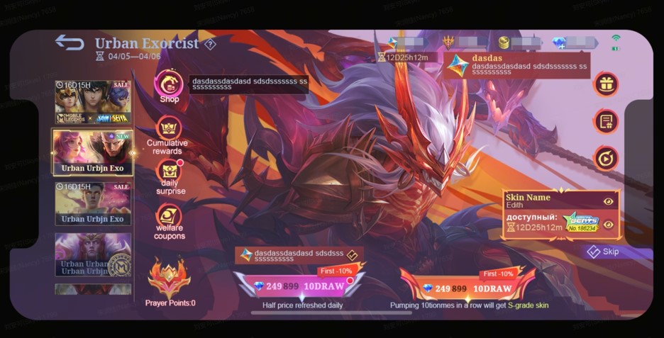 New Skin for Hero Moskov Infernal Wyrmlord Mobile Legends (ML), Here's ...