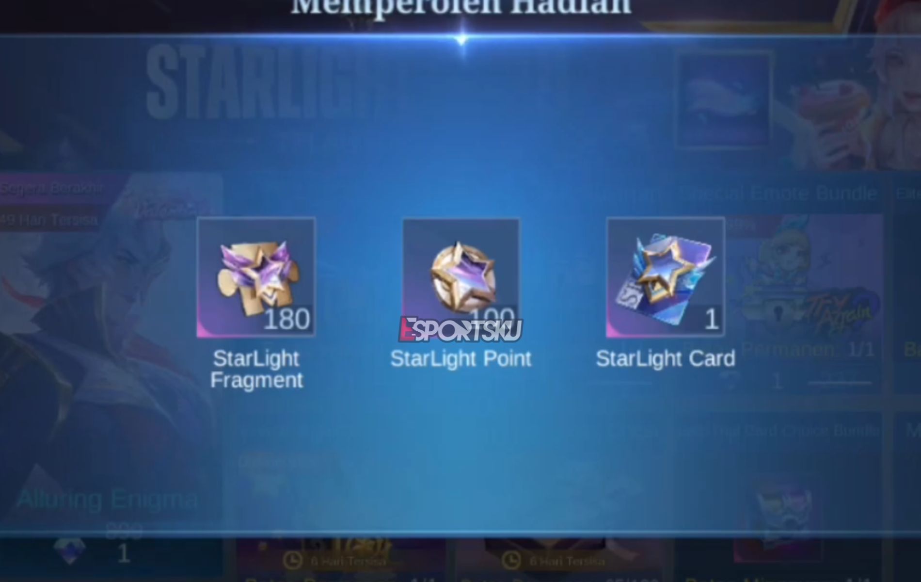 Cara Beli Starlight Card 1 Diamond Mobile Legends (ML) – Esportsku
