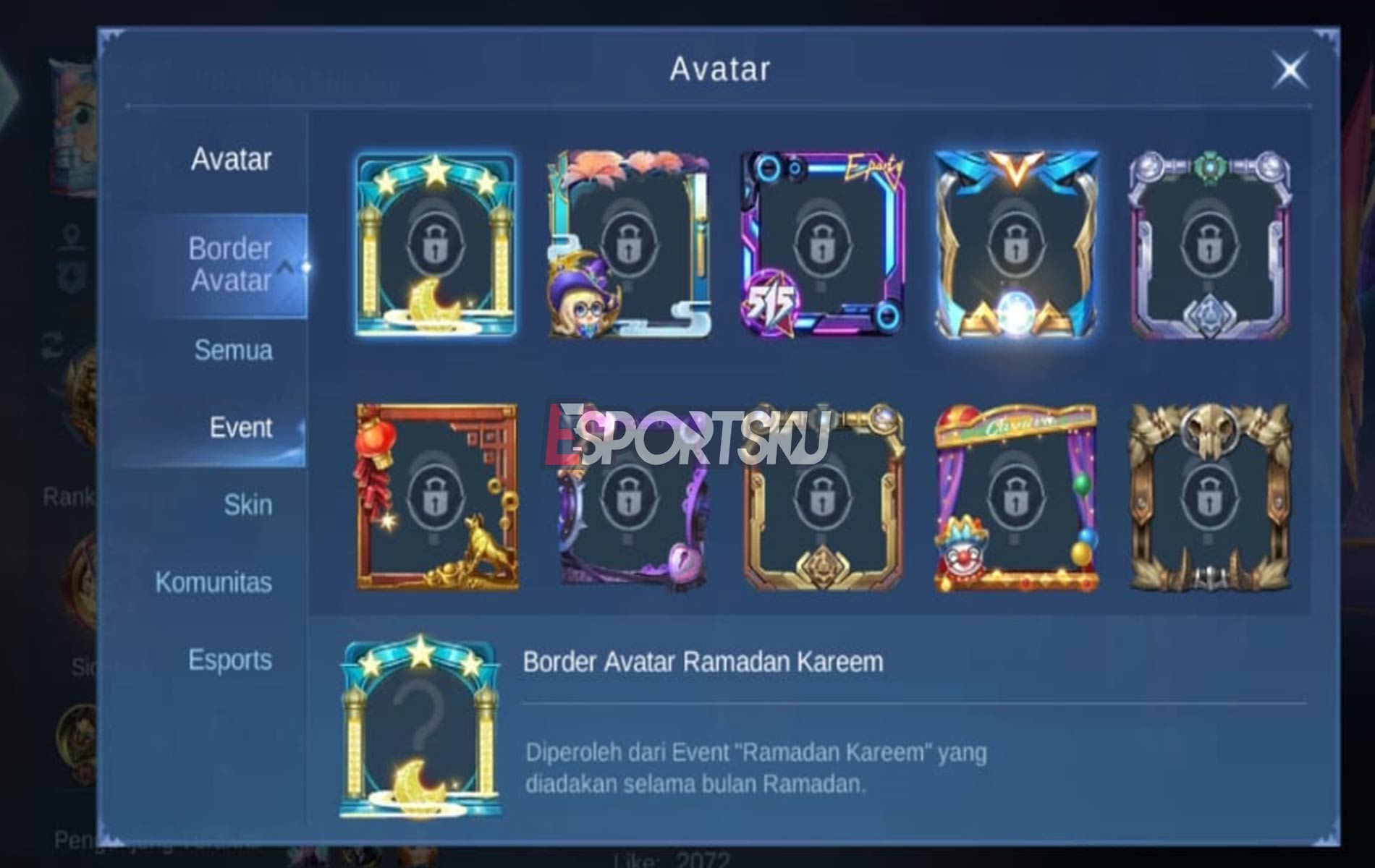 5 Cara Dapatkan Border Avatar Ramadan Kareem Mobile Legends (ML) – Esportsku