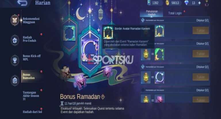 5 Cara Dapatkan Border Avatar Ramadan Kareem Mobile Legends (ML) – Esportsku