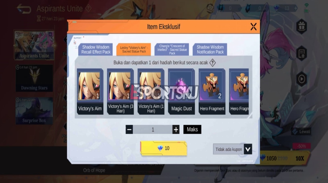 5 Cara Dapatkan Sacred Statue Victory's Aim Mobile Legends (ML) – Esportsku