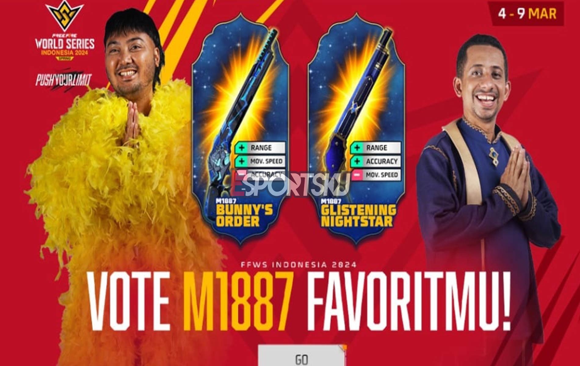 Event Vote Ramadan Gratis Skin M1887 Free Fire (FF), Tentukan Pilihan ...