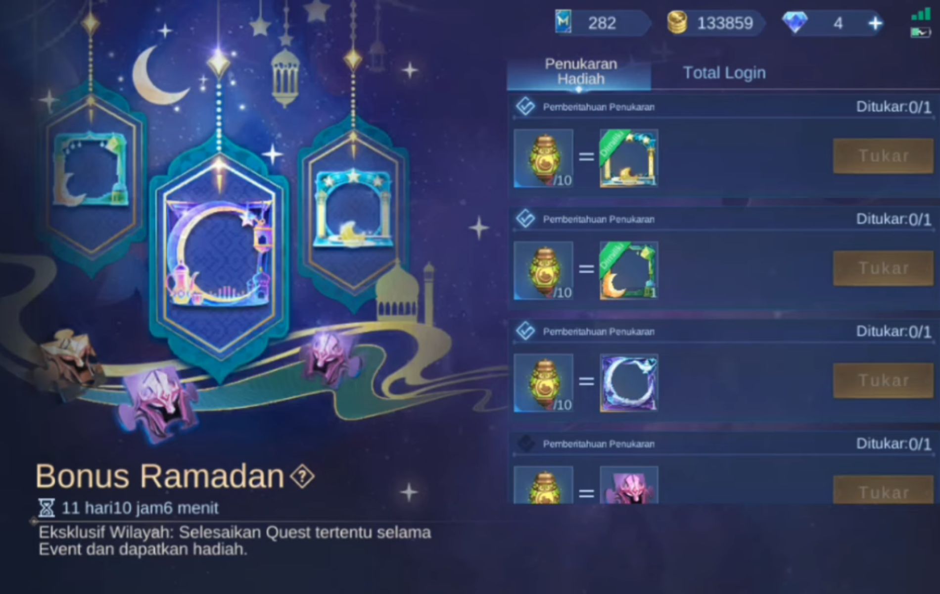 Ramadan Bonus Event Mobile Legends (ML), Skin Prizes? - Esports