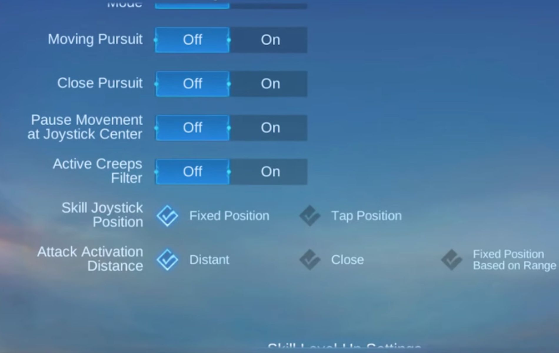 6 Setting Controls Baru Mobile Legends (ML) – Esportsku