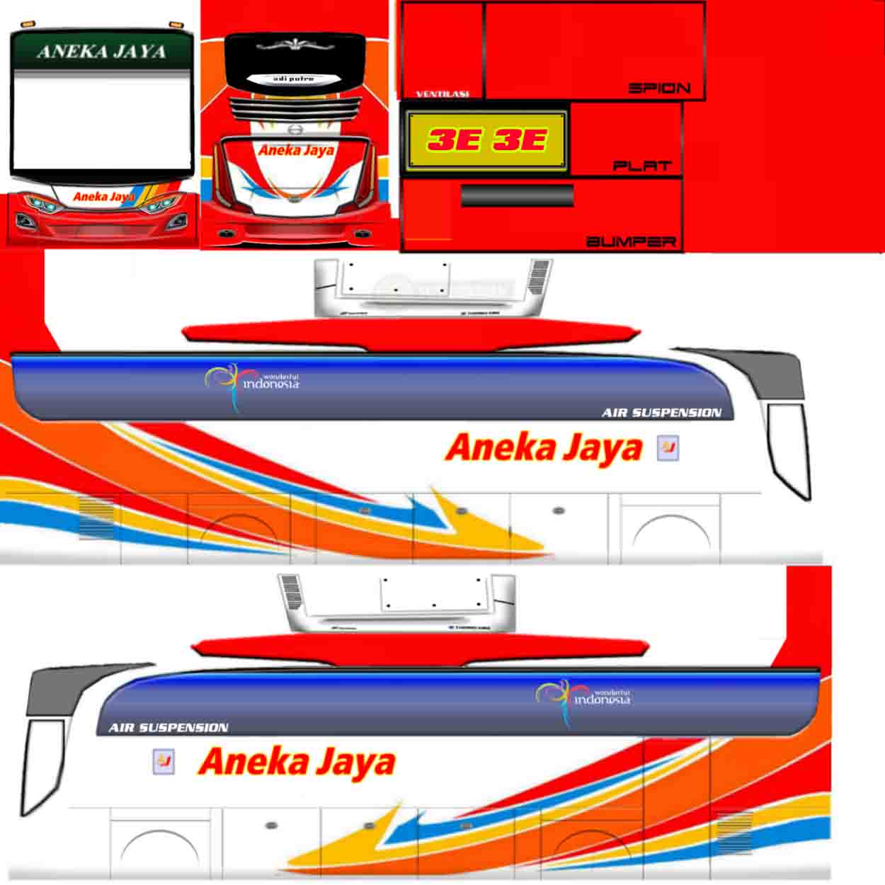 16+ Livery BUSSID Aneka Jaya Terbaru! – Esportsku