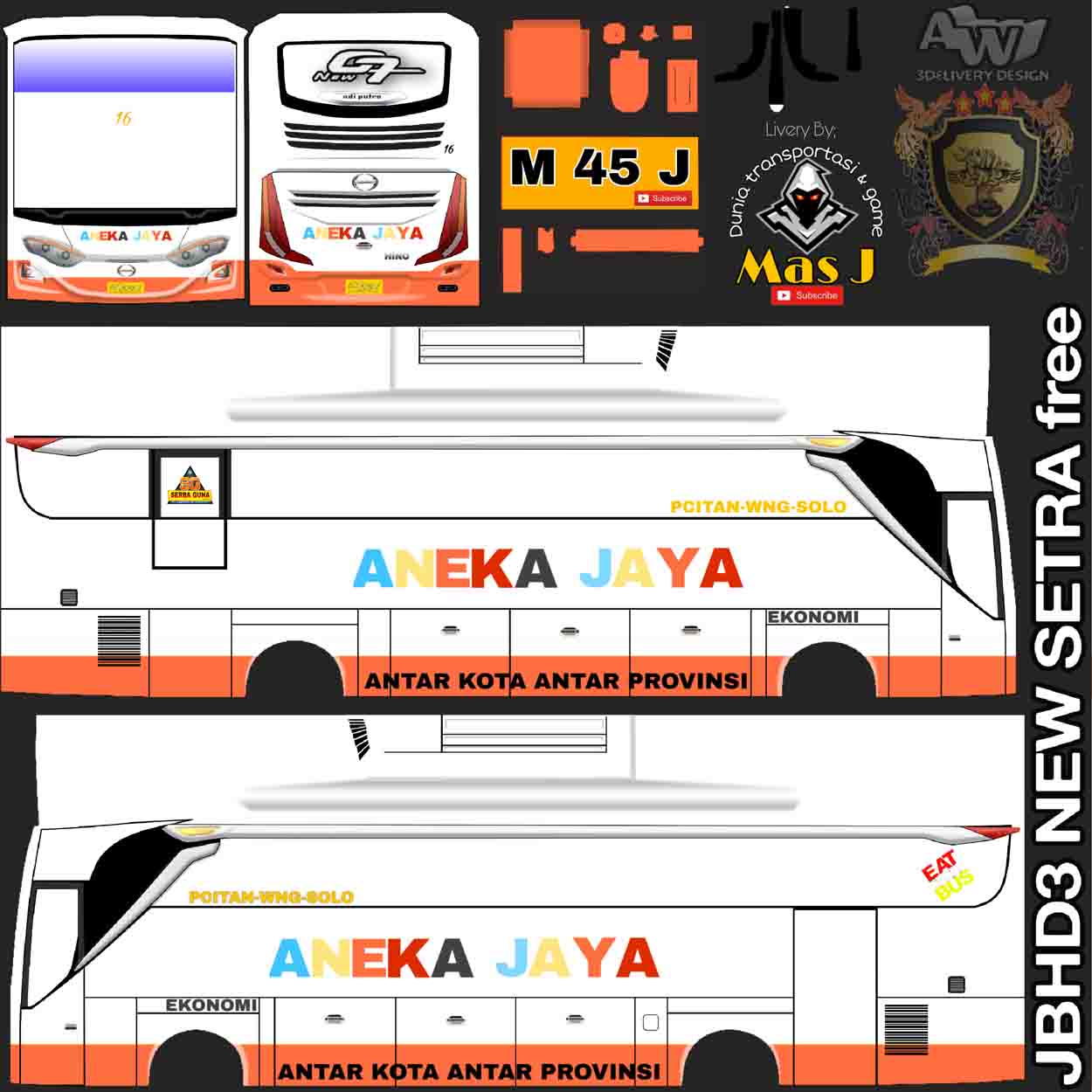 16+ Livery BUSSID Aneka Jaya Terbaru! – Esportsku