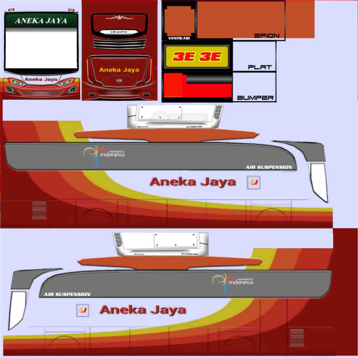 16+ Livery BUSSID Aneka Jaya Terbaru! – Esportsku