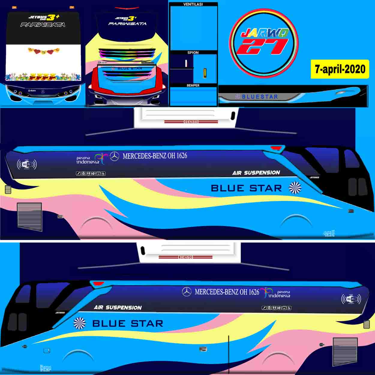 20+ Livery BUSSID Blue Star Jernih Terbaru, Cek Listnya! – Esportsku