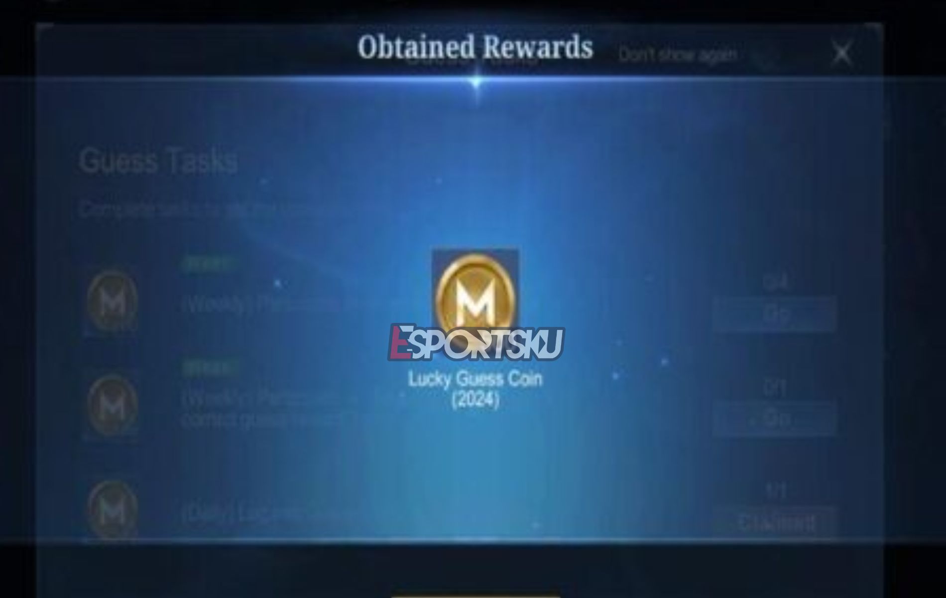 Fungsi Lucky Guess Coin Mobile Legends (ML) – Esportsku