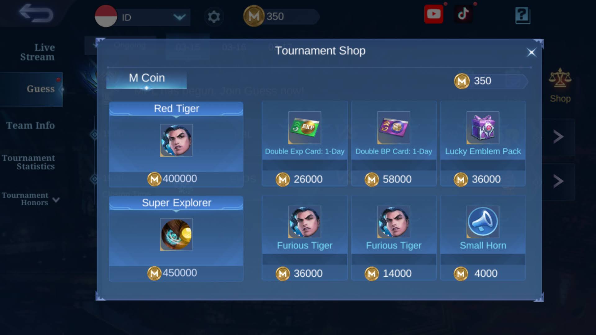 Lucky Guess Coin Function Mobile Legends (ML) - Esports
