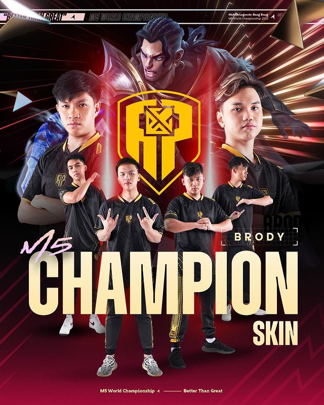Brody & Paquito Get M5 AP Bren Champion Skin Mobile Legends (ML) - Esports