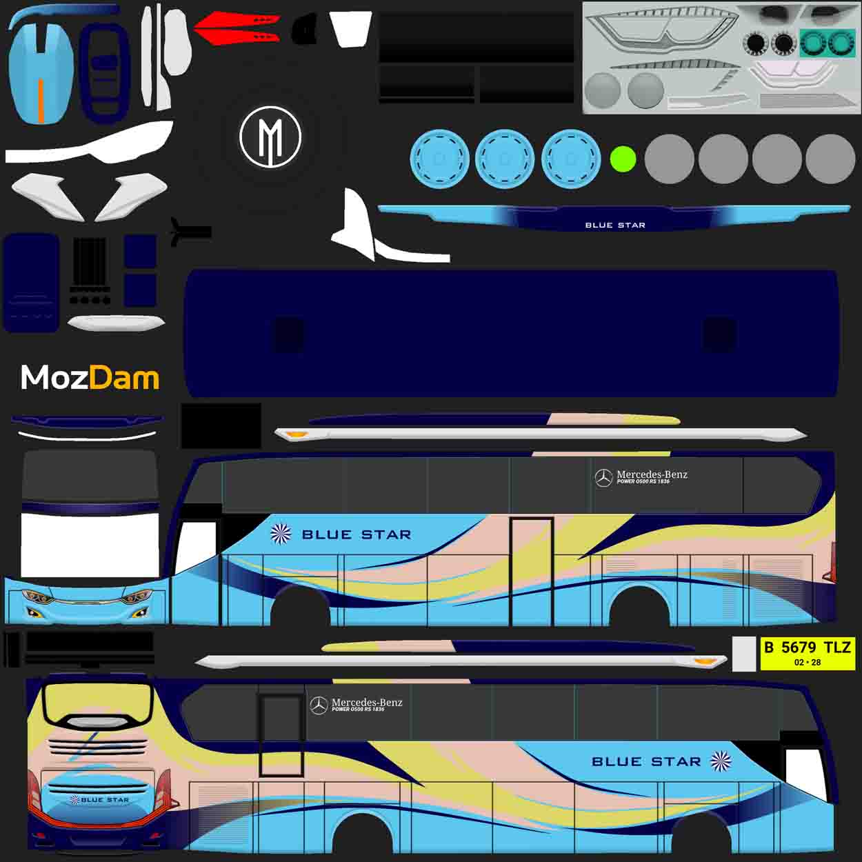 20+ Livery BUSSID Blue Star Jernih Terbaru, Cek Listnya! – Esportsku