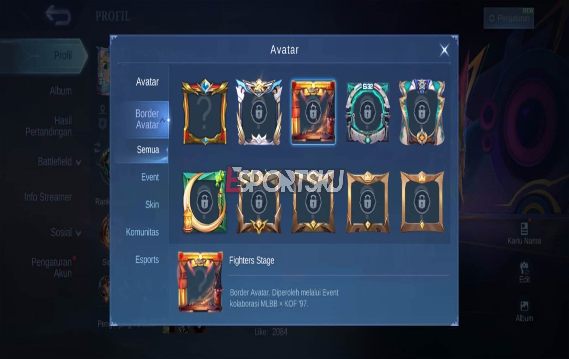 Cara Dapatkan Border Avatar Fighters Stage Mobile Legends (ML) – Esportsku
