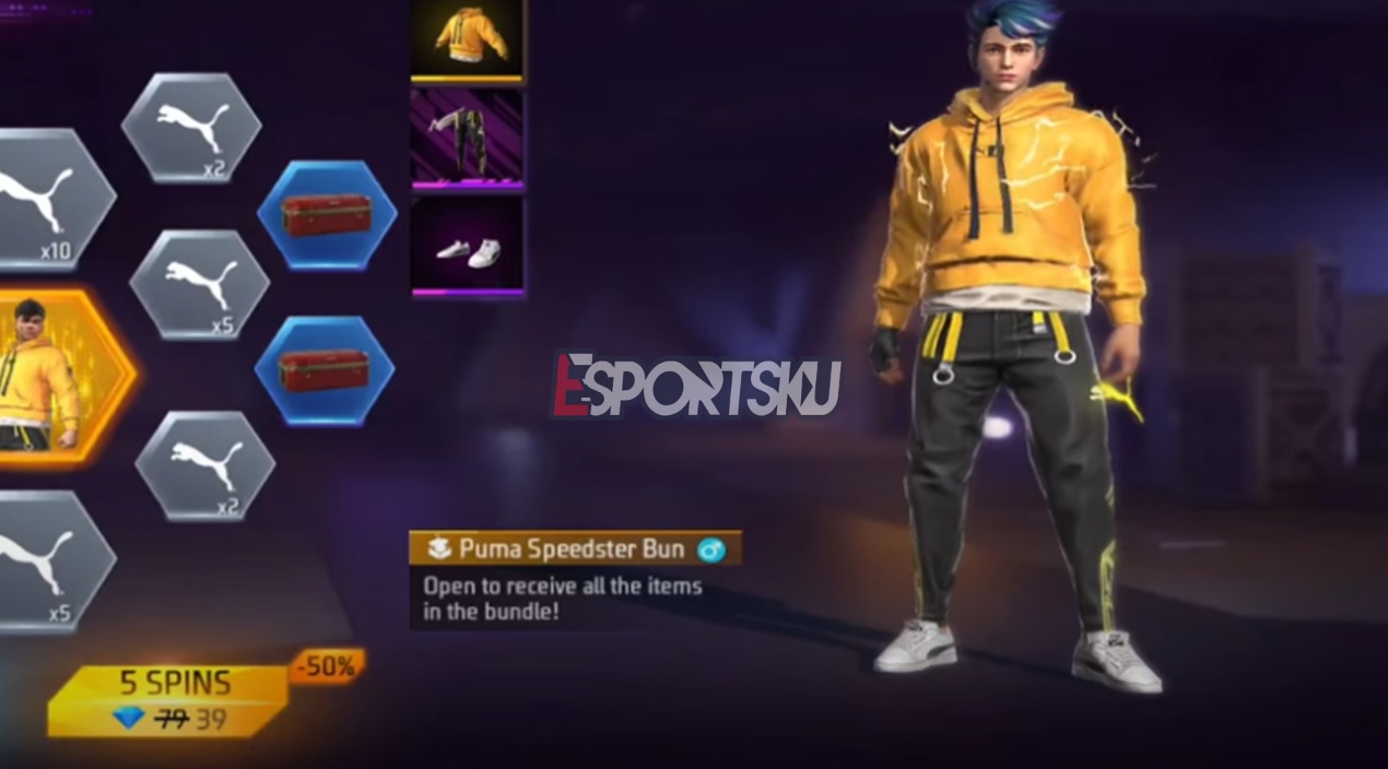 5 Cara Dapatkan Bundle Puma Speedster Free Fire (FF) – Esportsku