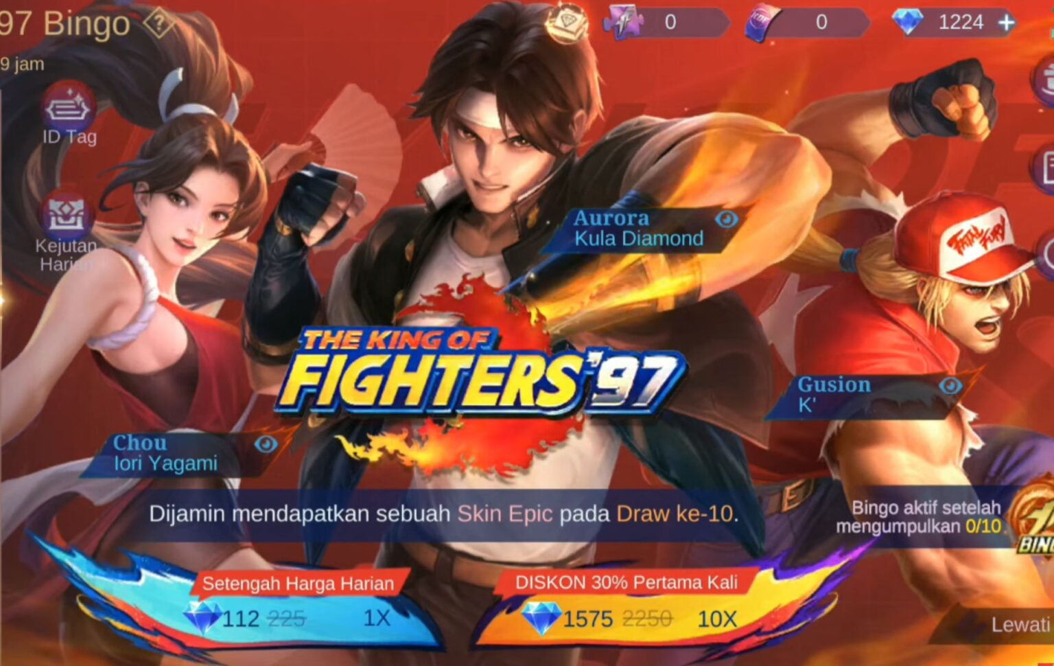 Harga Skin KOF 97 Mobile Legends (ML)? – Esportsku