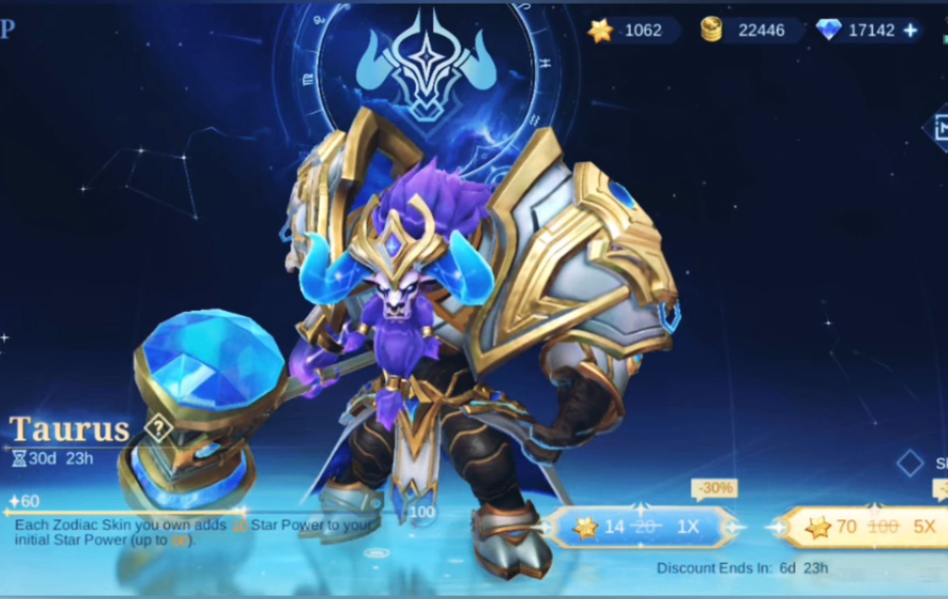 Berapa COA Dapat Skin Zodiac Minotaur Taurus Mobile Legends (ML ...